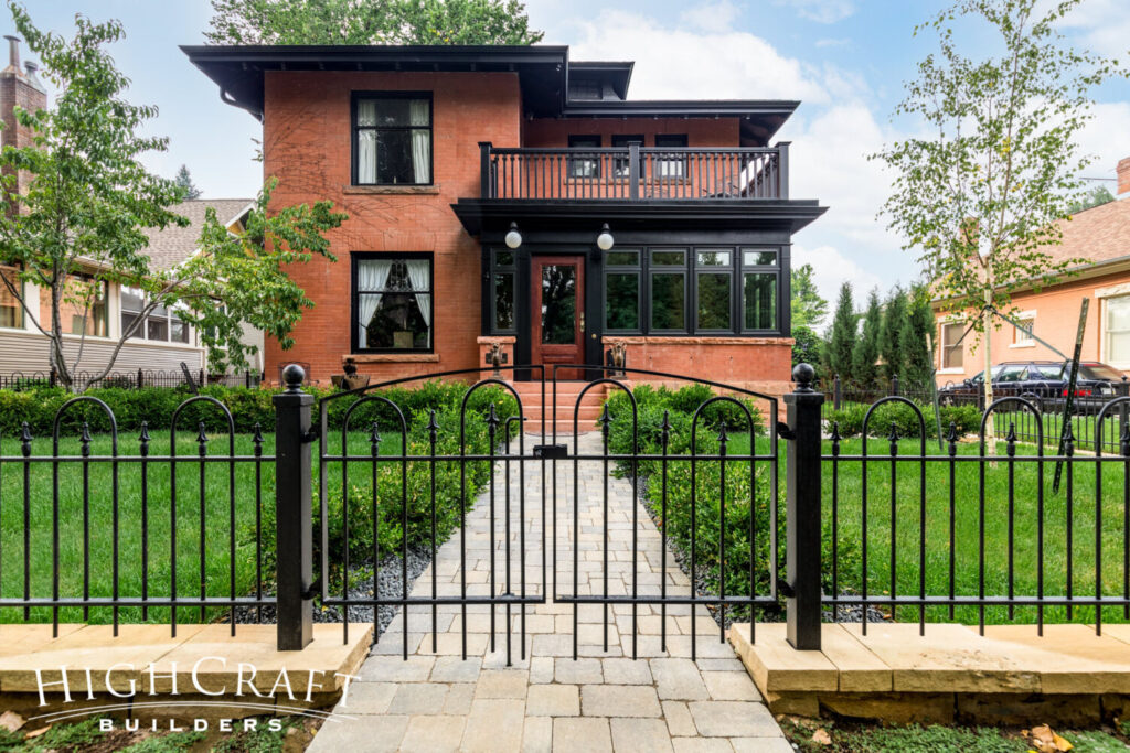 Gothic-Inspired-Old-Town-Exterior-Custom-metal-gate - HighCraft